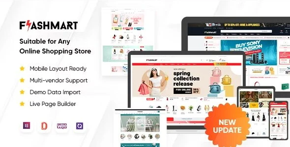Free FlashMart – Multipurpose Elementor WooCommerce (10+ Homepages ...