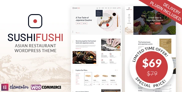 Free SushiFushi – Japanese & Asian Restaurant Pro Template Download ...