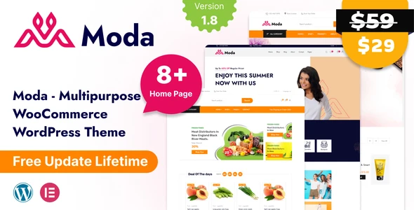 Free Moda – Multipurpose WooCommerce With RTL Support Template Download ...