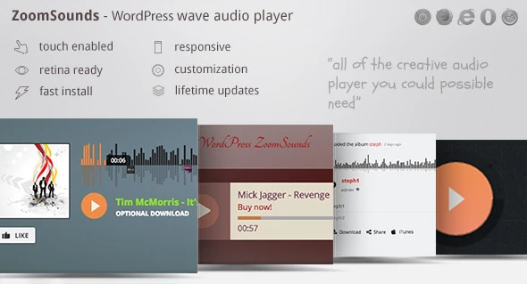 Download ZoomSounds – Wave Audio Player with Playlist Pro Addon Free ...